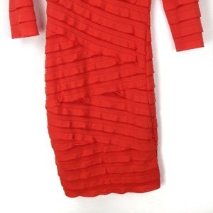 Max Studio | Dresses | Red Tiered Bandage Dress By Max Studio | Poshmark